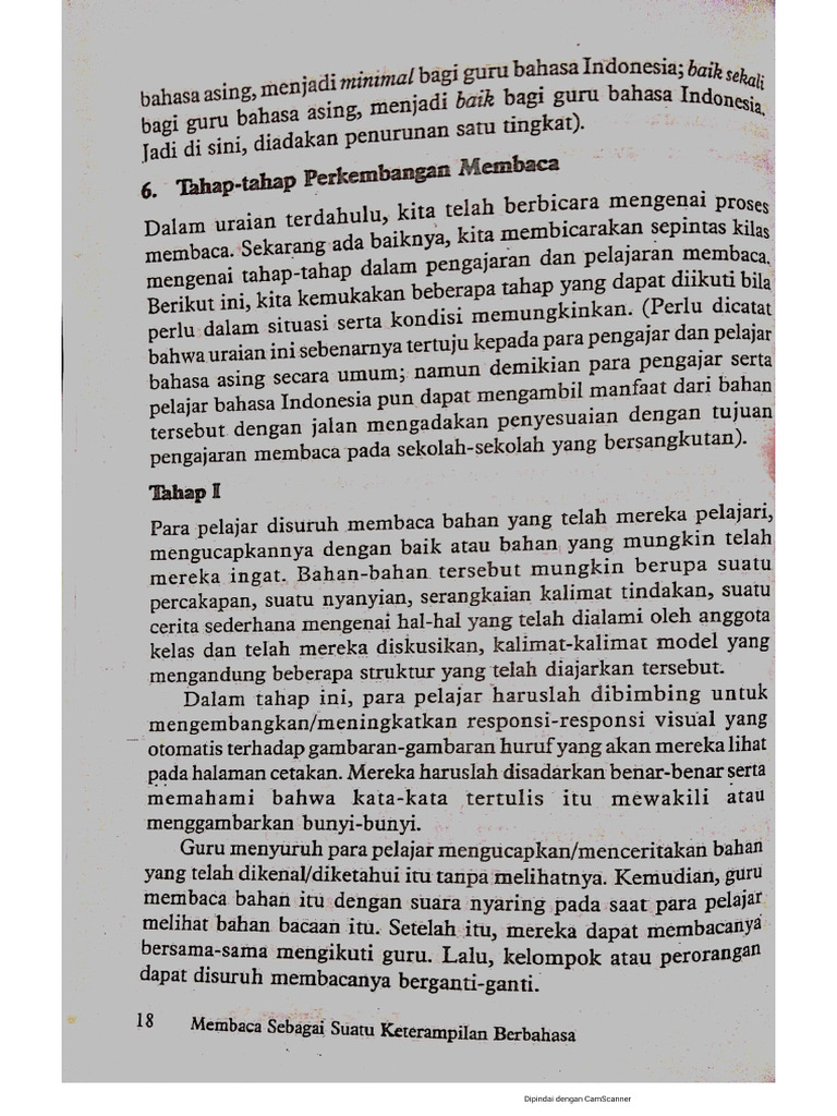 Tahapan Membaca | PDF