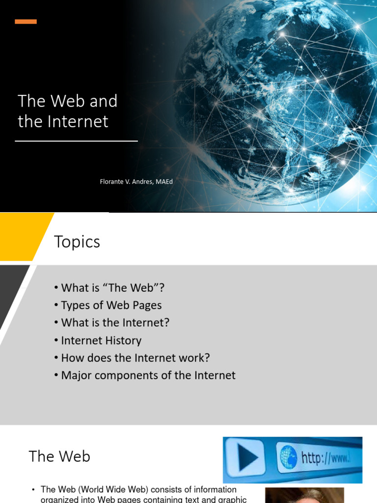 3 The Web and The Internet | PDF | World Wide Web | Internet & Web
