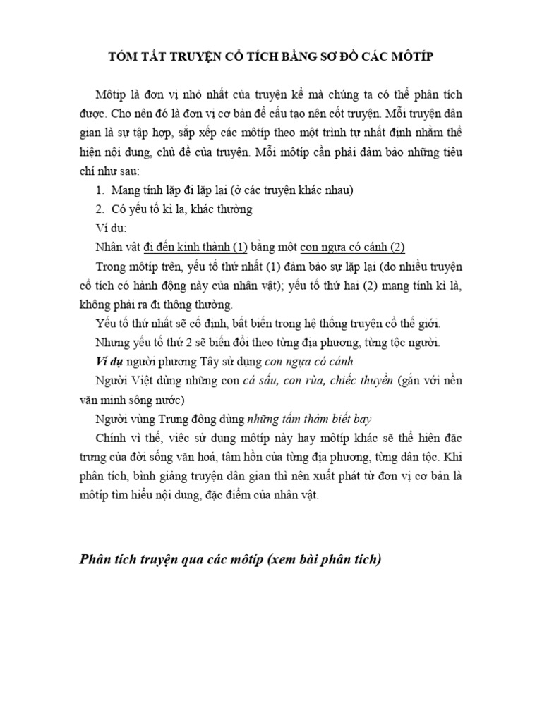 Tom tat cot truyện bang so do motip | PDF