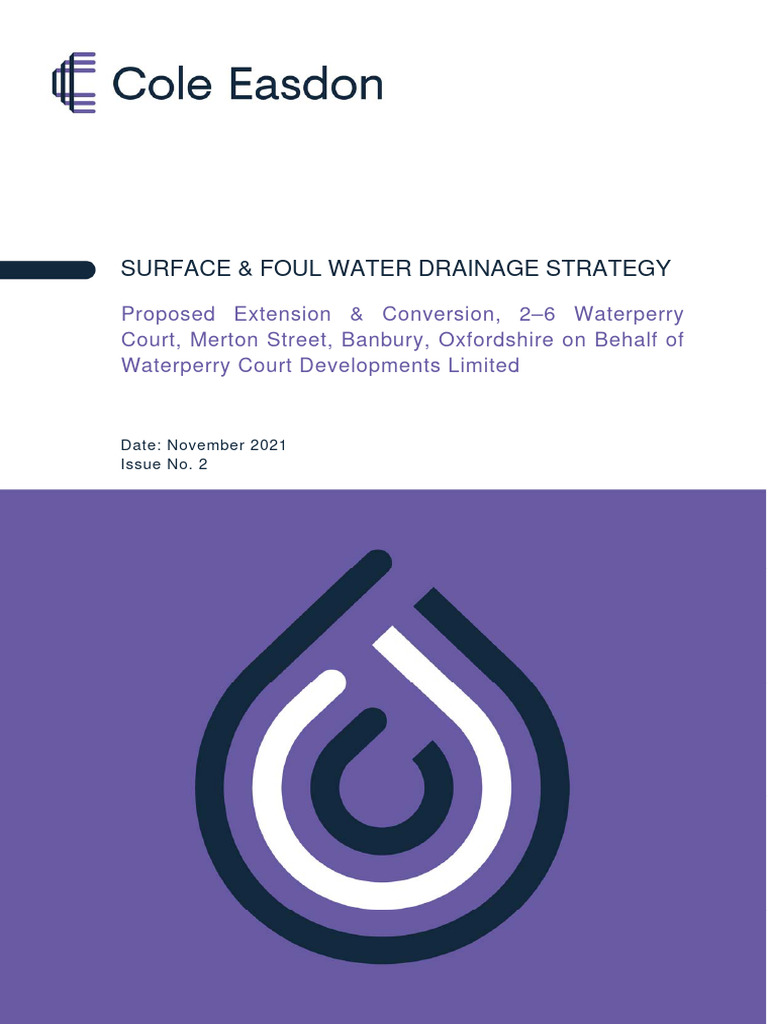 8271 Surface and Foul Water Drainage Strategy_Final | PDF | Storm Drain | Flood