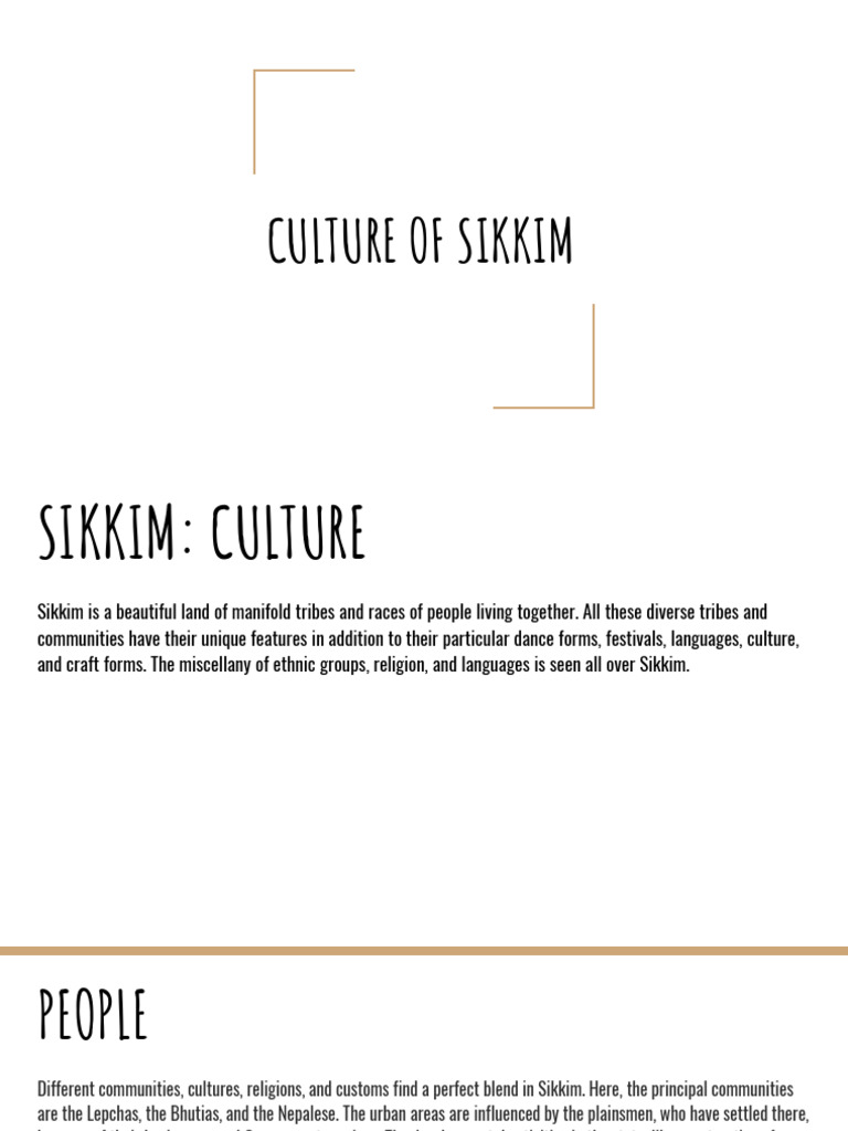 Culture of Sikkim | PDF