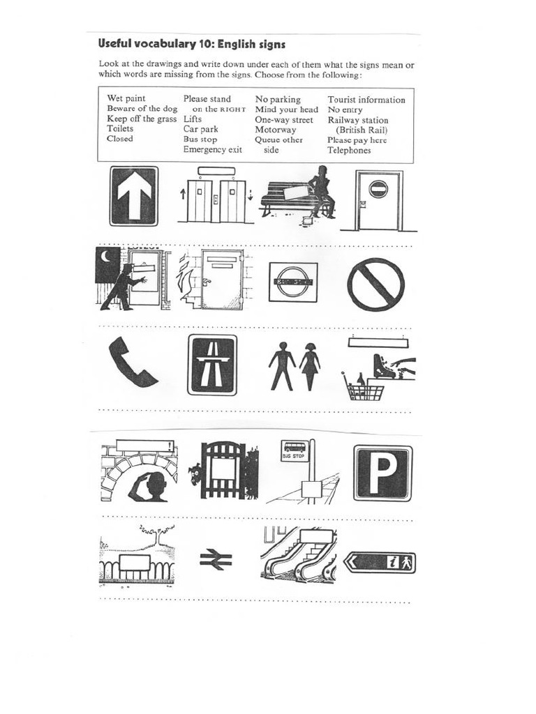 english signs | PDF