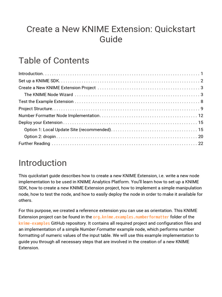 Analytics Platform New Node Quickstart Guide | PDF | Eclipse (Software) | Method (Computer ...