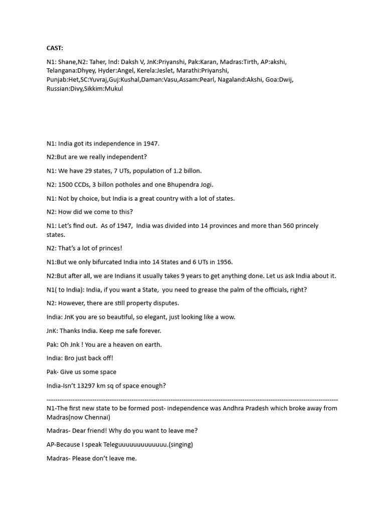 Assembly skit-1 | PDF