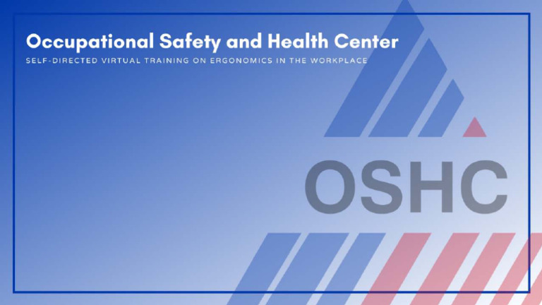 OSHC Backround | PDF