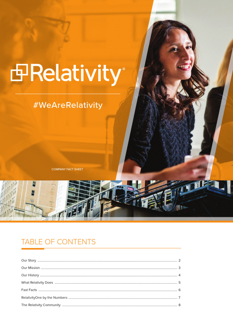 Relativity Fact Sheet | PDF | Analytics | Artificial Intelligence