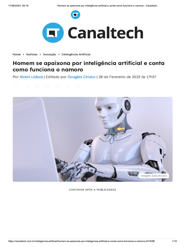 Homem Se Apaixona Por Inteligência Artificial E Conta Como Funciona O