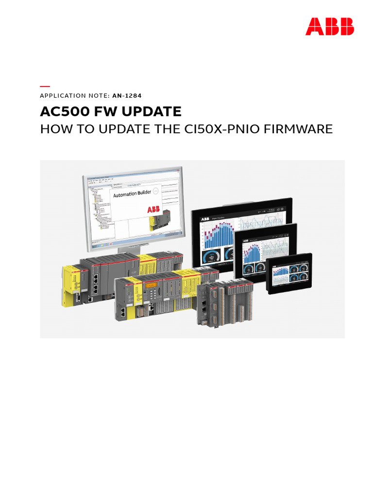 Application Note 3ADR011284 AC500 FW Update - How To Update The CI50x ...