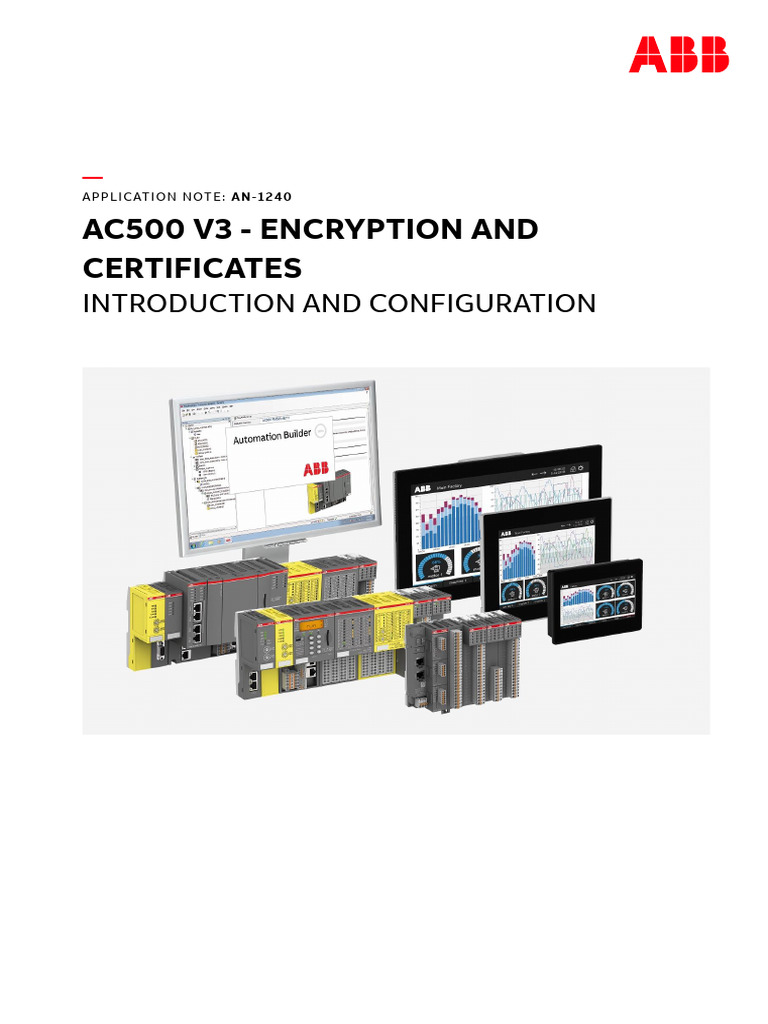 Application Note 3ADR011240 AC500 V3 - Encryption and Certificates ...