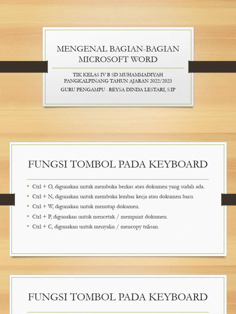 Mengenal Bagian-Bagian Microsoft Word | PDF