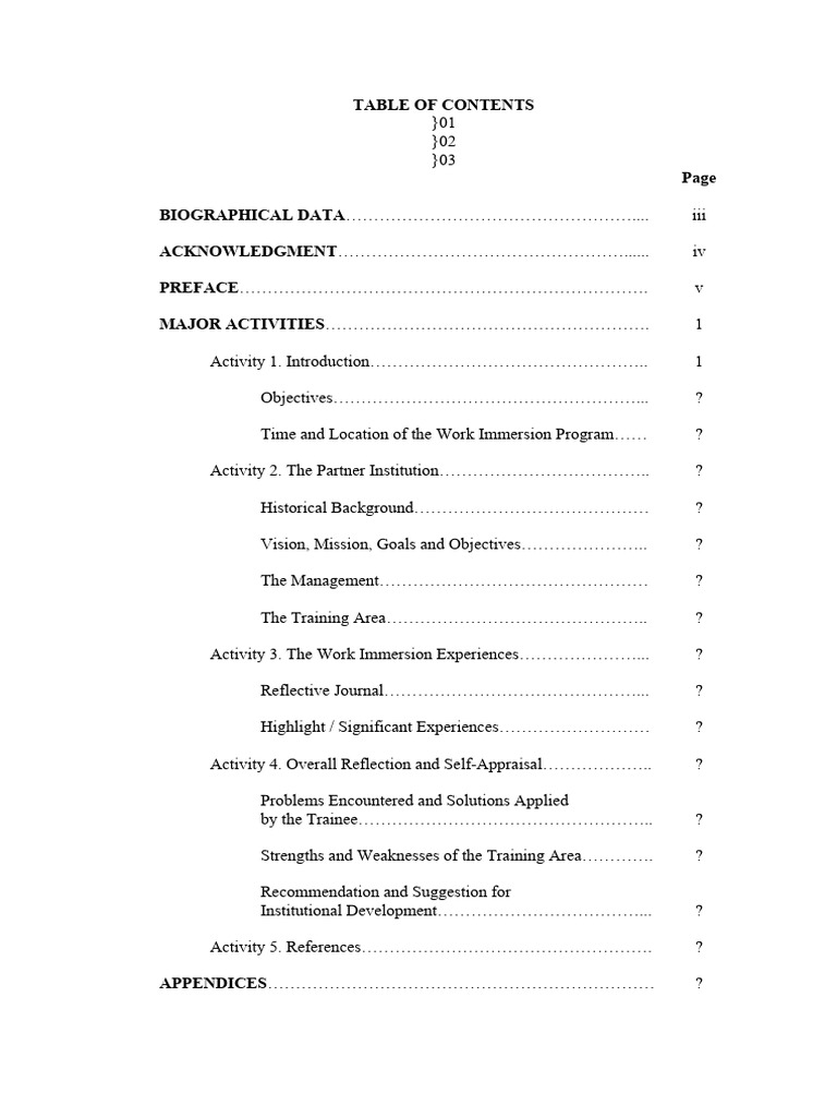 B. Preliminary Pages 3 Table of Contents List of Tables Figures and ...