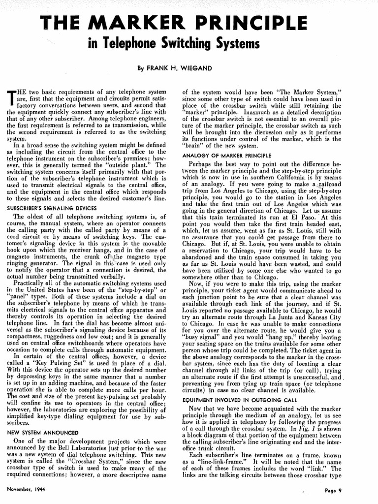 Wiegand | PDF | Telephone Exchange | Telephony