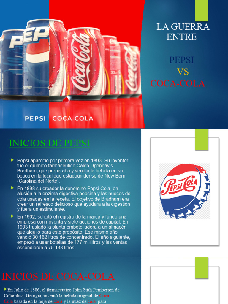 La Guerra de Pepsi Vs Coca Cola | PDF | Coca Cola | Pepsi