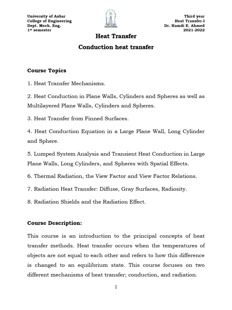 Heat Transfer Mechanisms Overview | PDF | Heat Transfer | Thermal ...