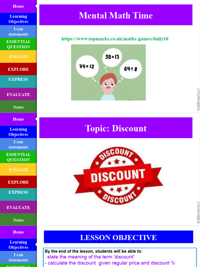 Understanding Discounts in Math | PDF | Prices | Economies