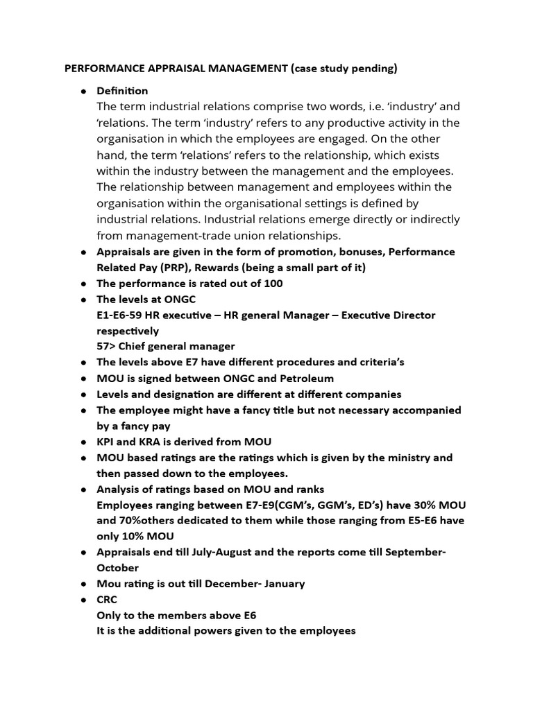 Performance Appraisal Management Overview | PDF | Leadership | Business ...