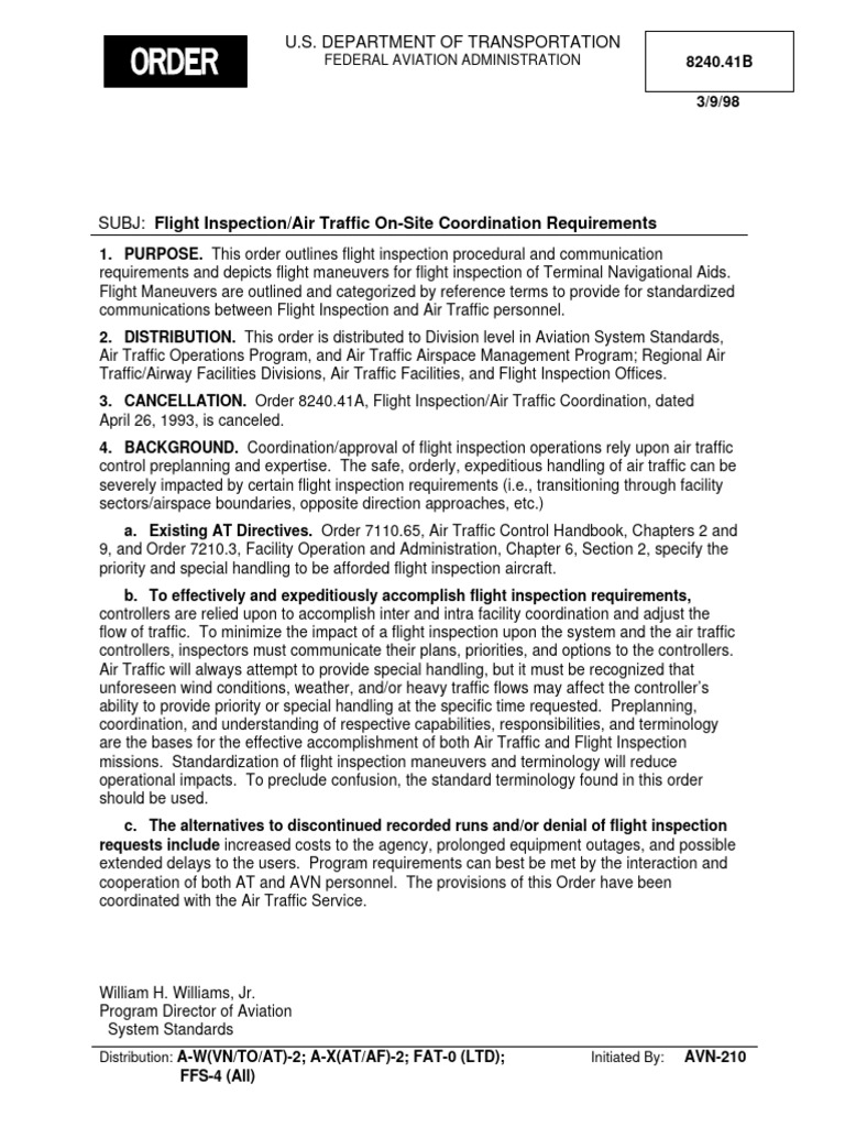 U.S. Department of Transportation: Federal Aviation Administration ...