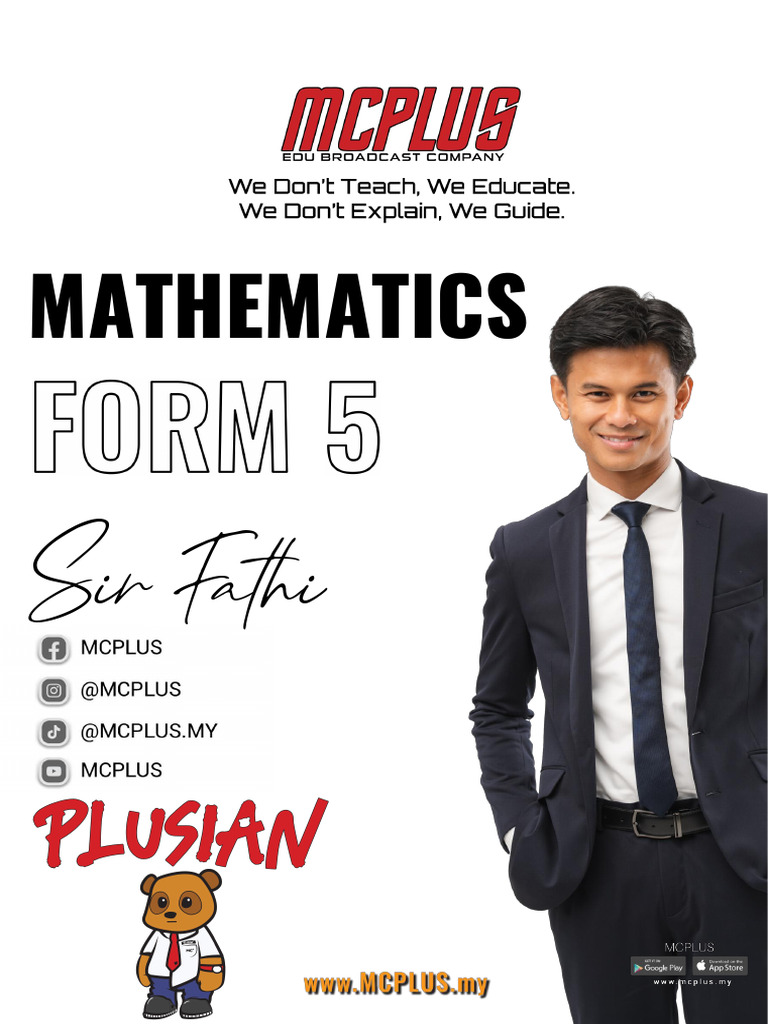 Form 5 Maths Sir Fathi 09.06.2024 | PDF