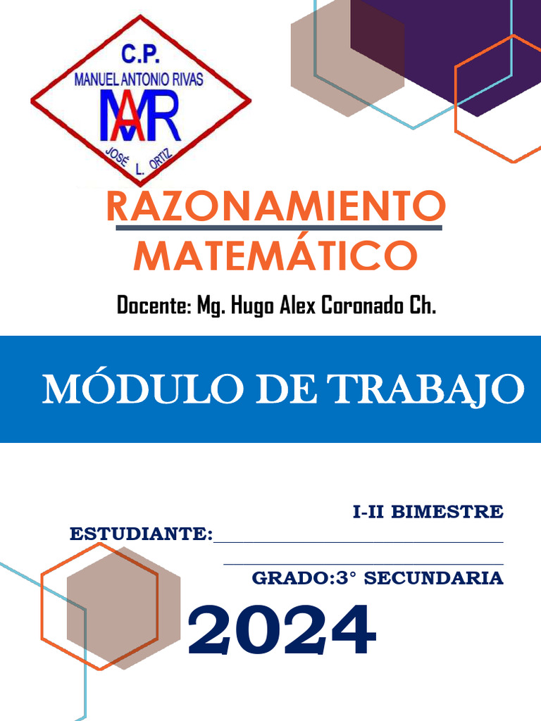 3sec Raz Mat Ok | PDF | Matemáticas | Matemática Elemental
