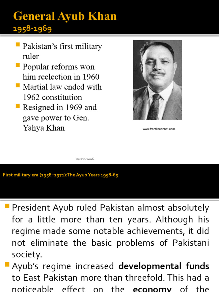 Lecture No. 04(1)Ayub Khan's Era | Download Free PDF | Pakistan | Asia