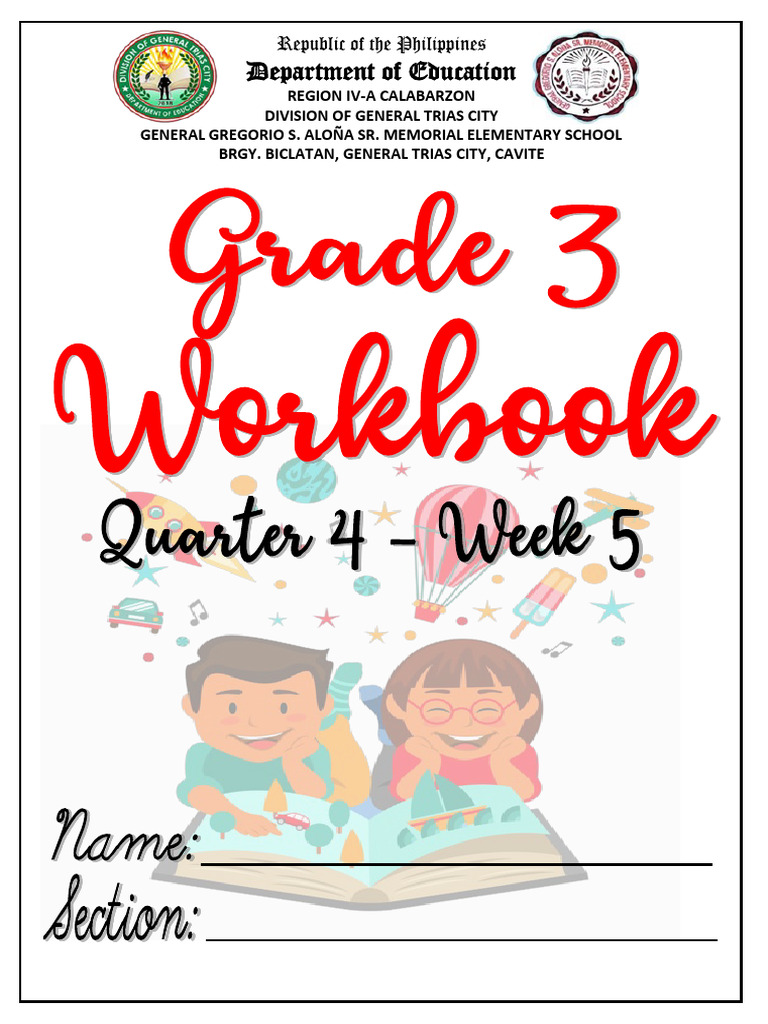 WORKBOOK Q4 Week 5 Day 1 New | PDF