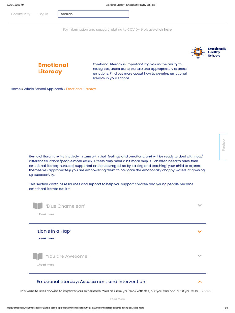 Emotional Literacy - Emotionally Healthy Schools | PDF | Literacy | Empathy