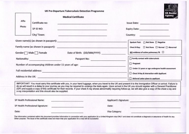 UK VISA Certificate (1) | PDF