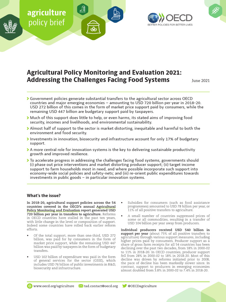 2021 Agricultural Policy Evaluation | PDF | Agriculture | Agricultural ...