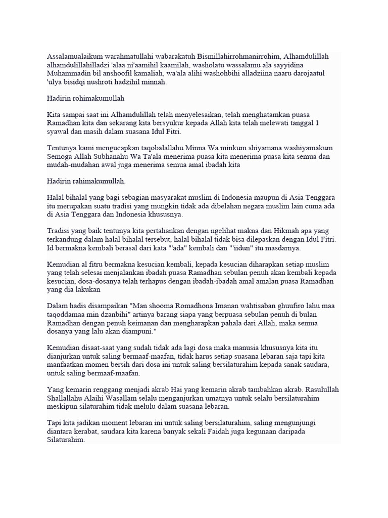 Teks PIDATO 4 Bahasa | PDF