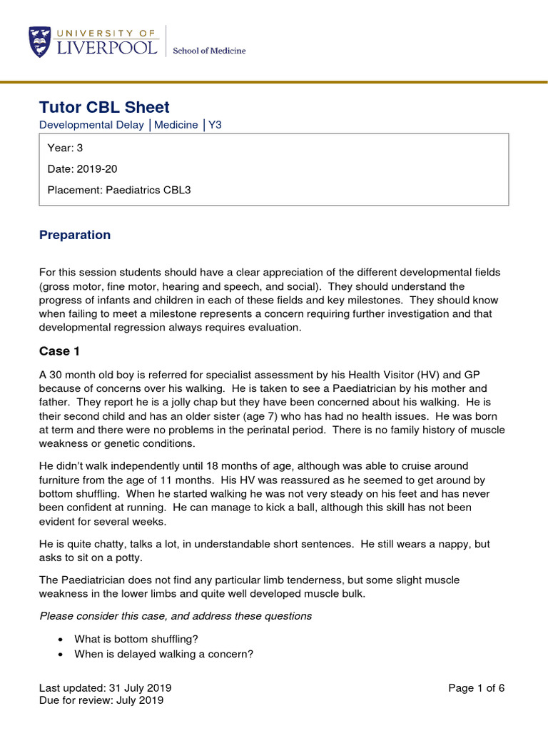 Developmental Delay Assessment Guide | PDF | Medicine | Health Care
