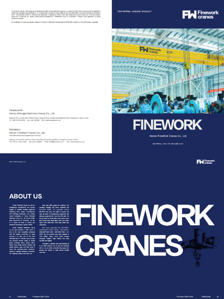 Fine Work Cranes | PDF