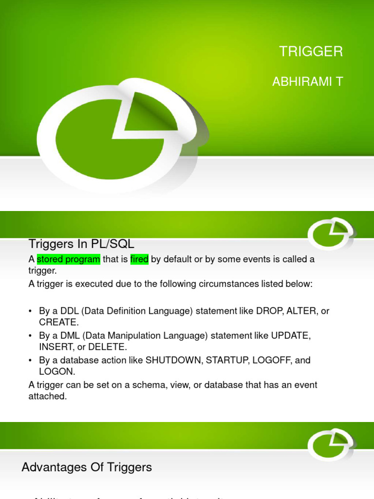 Trigger | Download Free PDF | Computer Data | Data