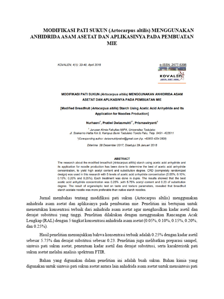 Resume Jurnal Modifikasi Pati Sukun - Aldi Pradana Saputra - D.131.22. ...