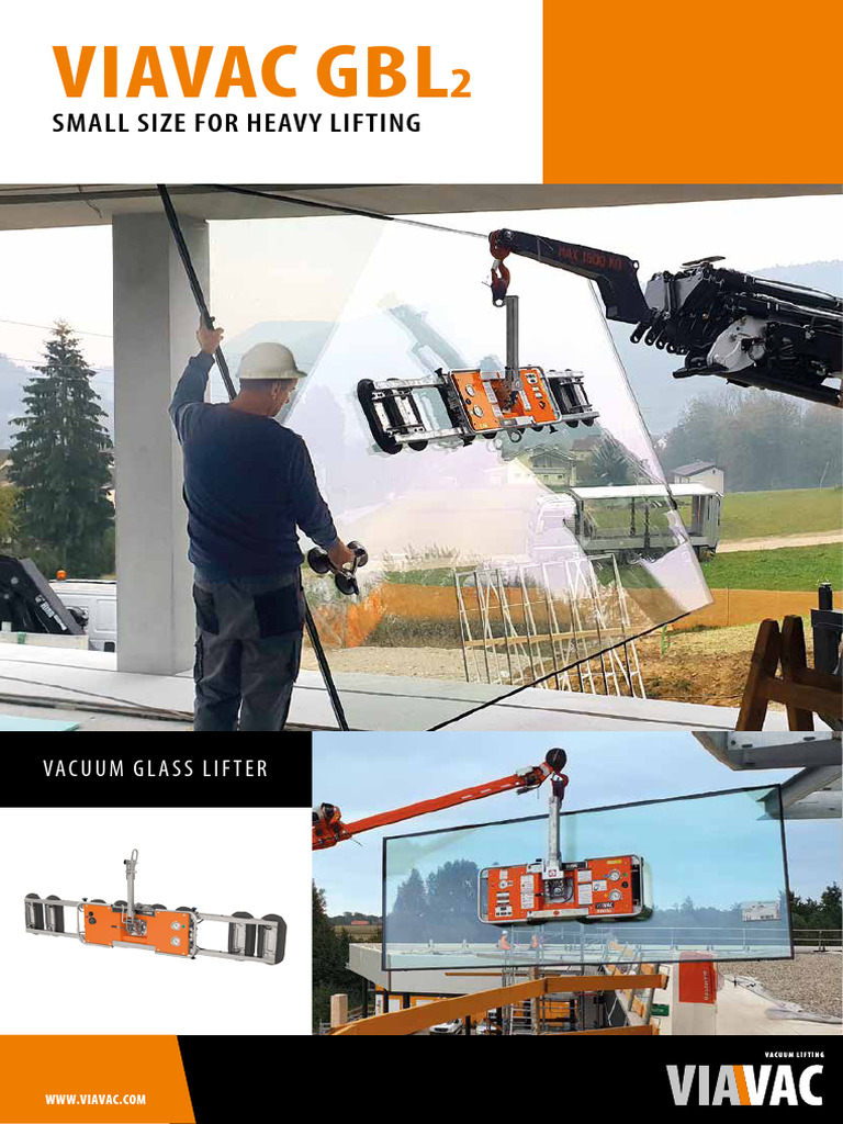 Viavac GBL2 Vacuum Glass Lifter | PDF | Manufactured Goods | Equipment