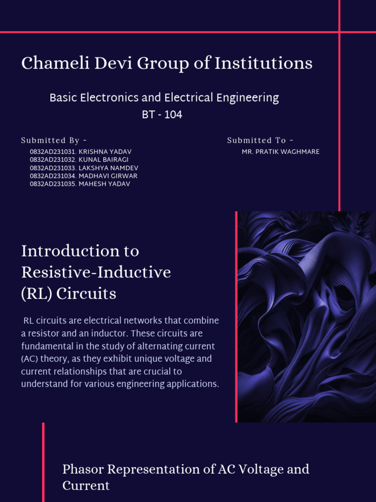 Resistive Inductive RL Circuits | PDF | Electrical Impedance | Electrical Network