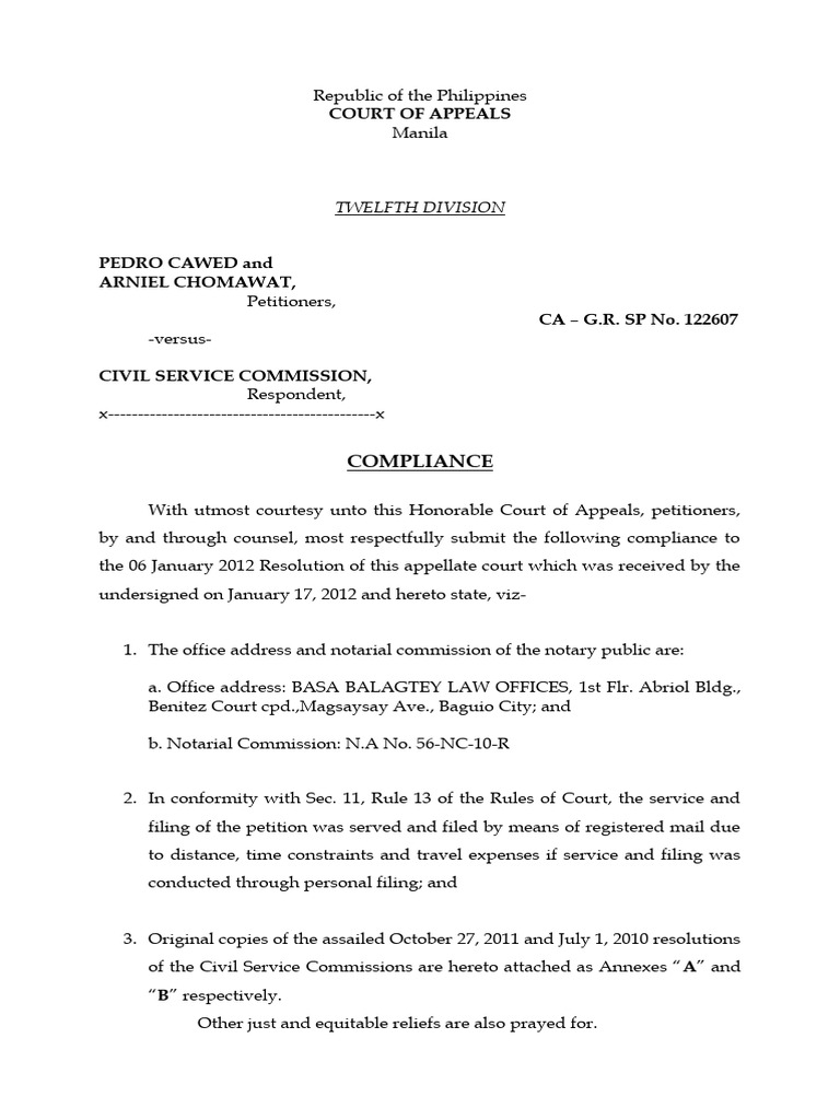 Compliance - Cawed Focasan | Download Free PDF | Separation Of Powers ...