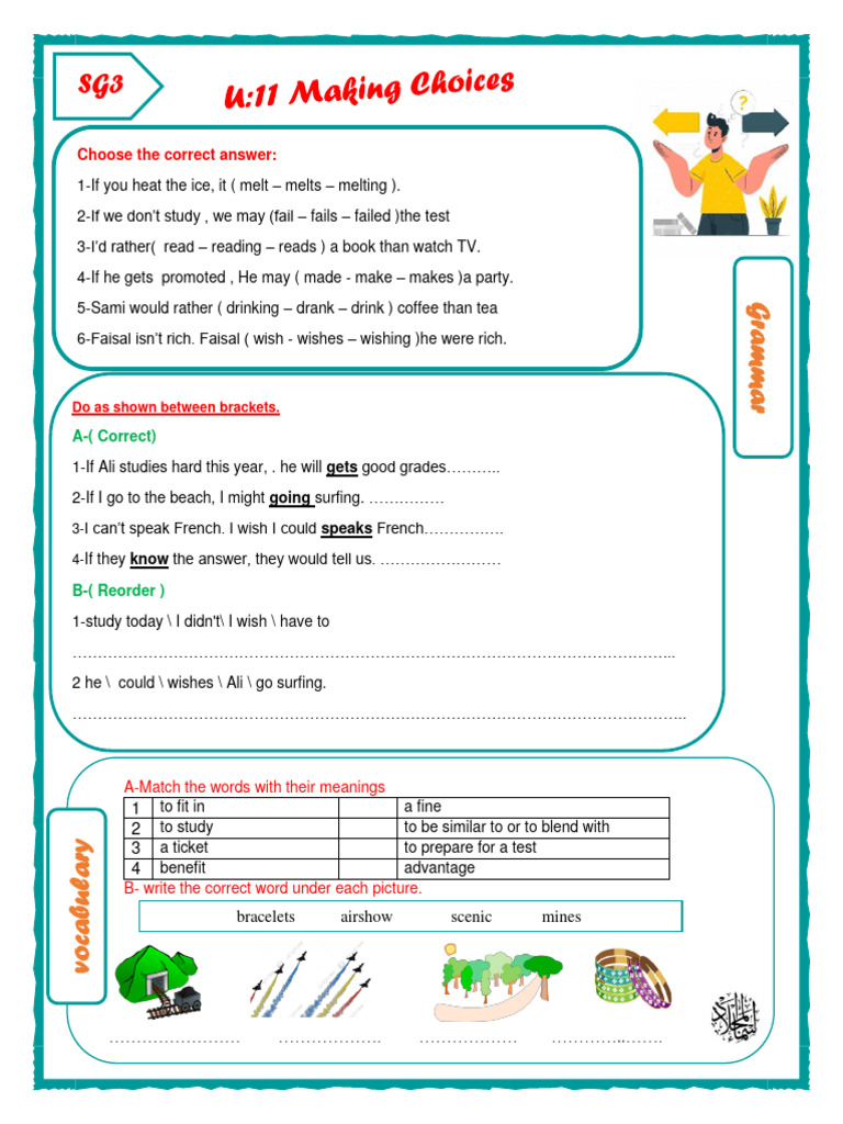 Revision SG3 U11 ET Asma | PDF | Language Arts & Discipline | Foreign Language Studies