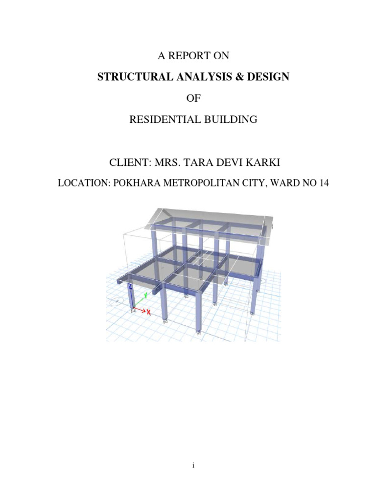 Tara Devi Karki Structural Report | Download Free PDF | Earthquake Engineering | Concrete