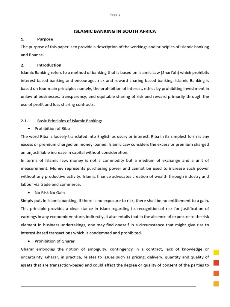 Islamic Banking Paper 05112021 Pdf Islamic Banking And Finance Banks