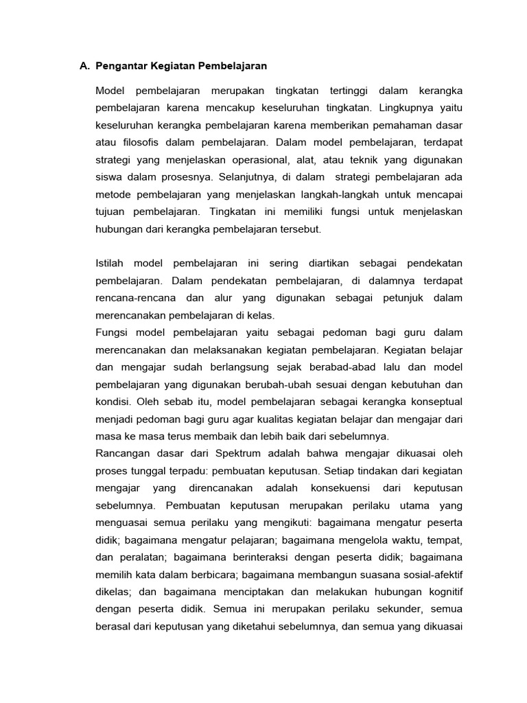 Bahan Ajar Model | PDF