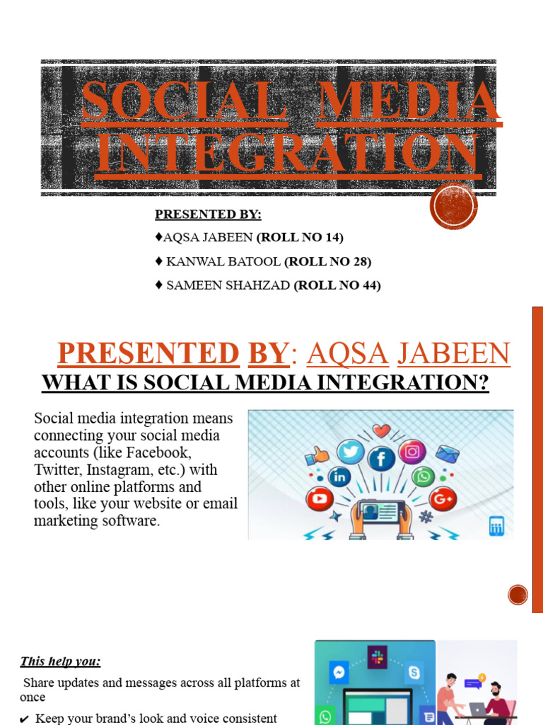 Benefits and Challenges of Social Media Integration | PDF | Popular ...