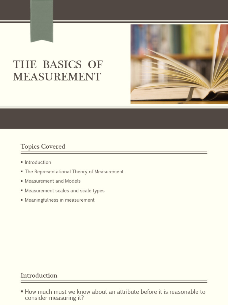 RepresentationaL_Theory of Measurement (Software Metrics) | PDF | Level ... RepresentationaL_Theory of Measurement (Software Metrics) | PDF | Level ...