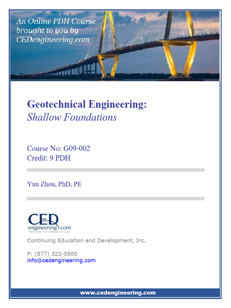 G09-002 - Geotechnical Engineering - Shallow Foundations - US | PDF ...