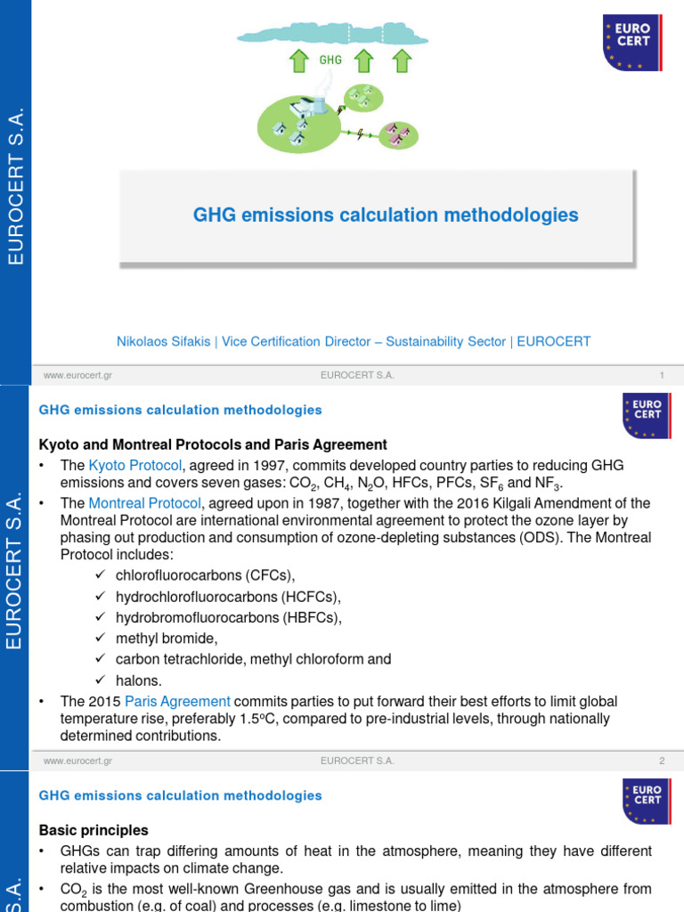 GHG Emissions Calculation Methodologies Presentation - en - EUROCERT ...
