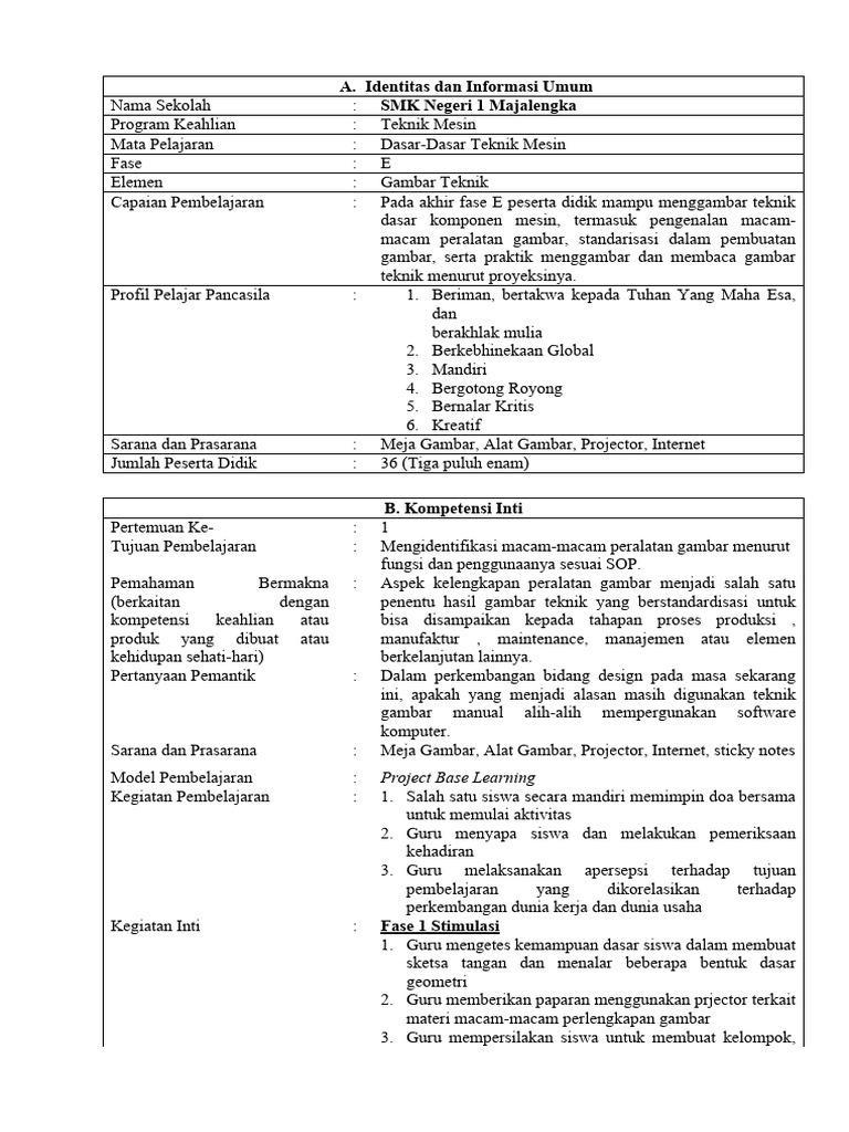 Modul Ajar Gamtek-1 Edit | PDF | Seni