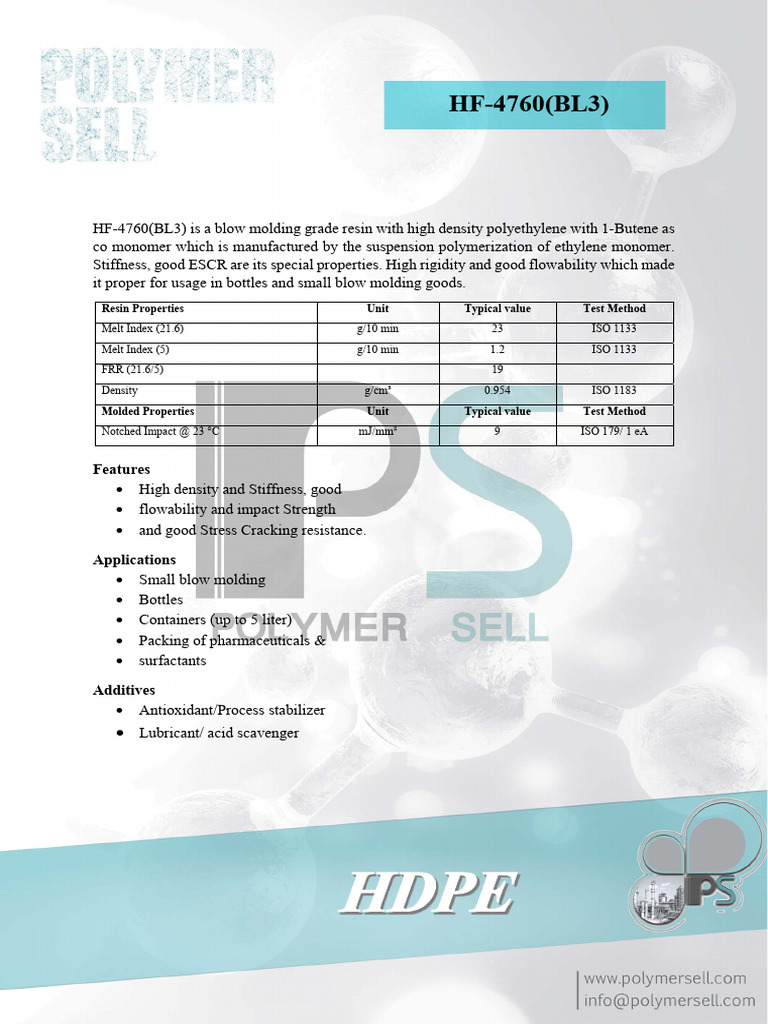 BL3 1 | PDF | Polyethylene | Polymers