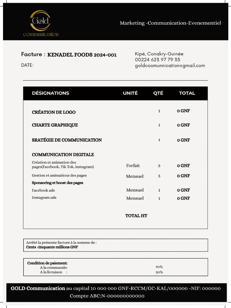Invoice Gold | PDF