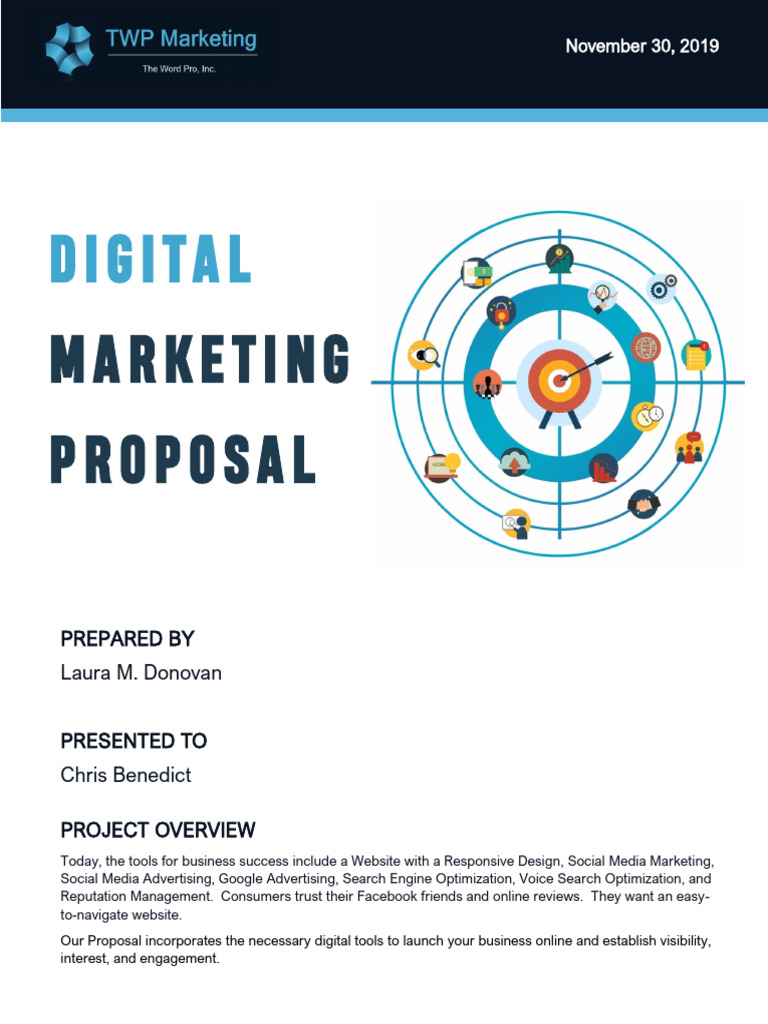 Sample Digital Marketing Proposal | PDF | Advertising | Facebook