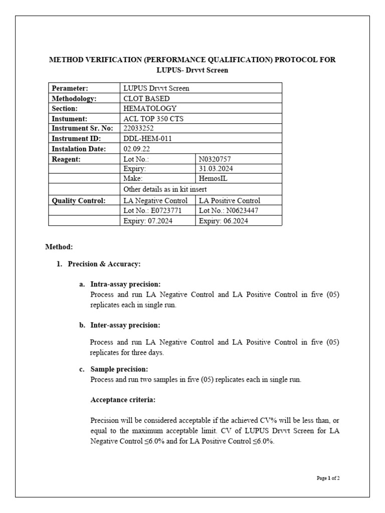 1-Method of PQ For Lupus - Screen | PDF | Clinical Medicine