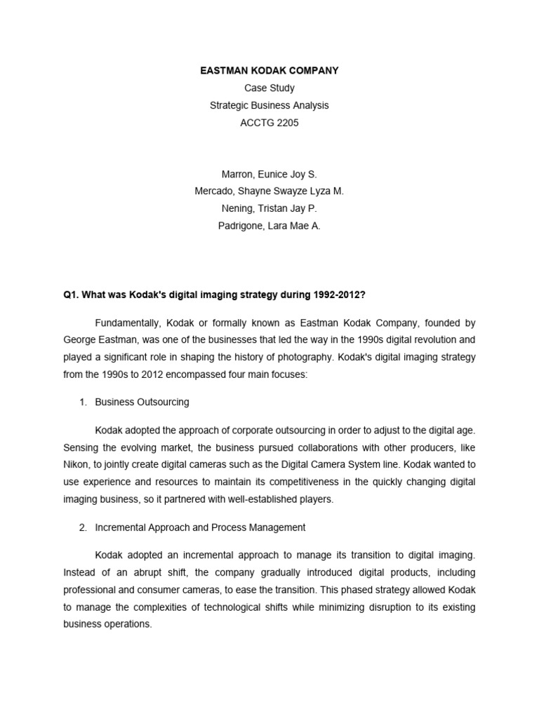 SBA-CASE-STUDY | PDF | Strategic Management | Innovation